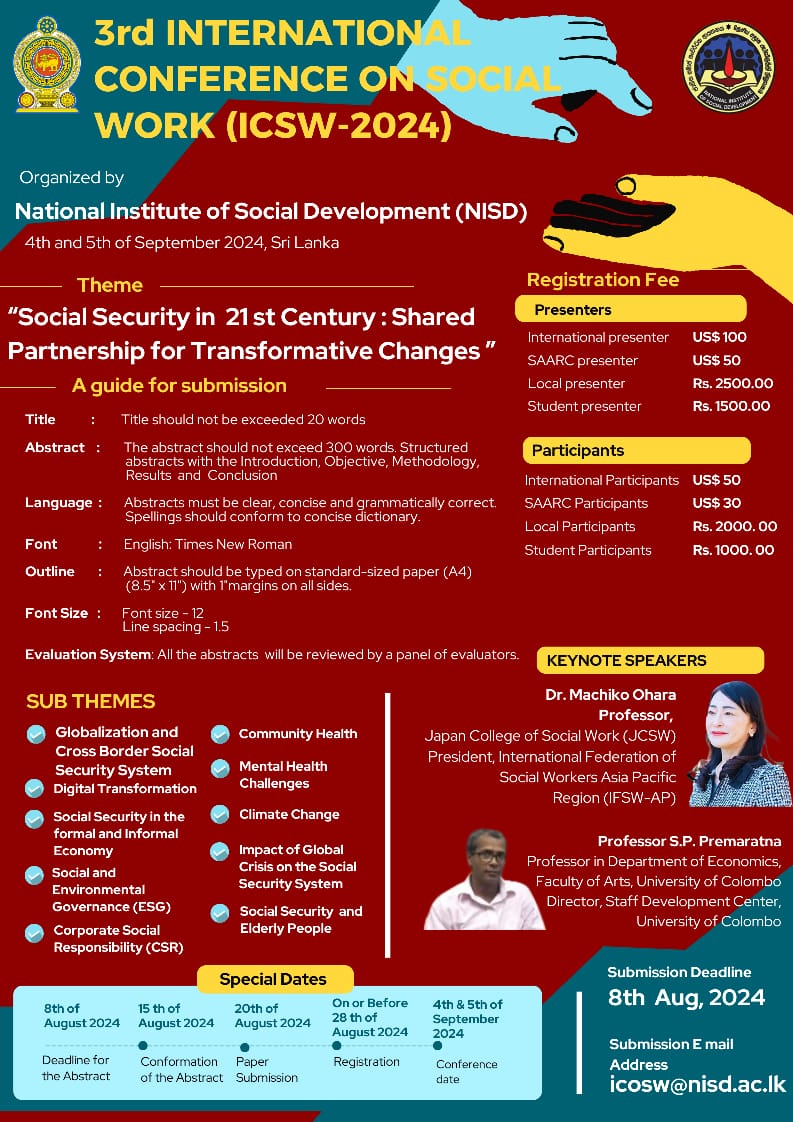Conference of Social Work 2025 – National Institute of Social ...